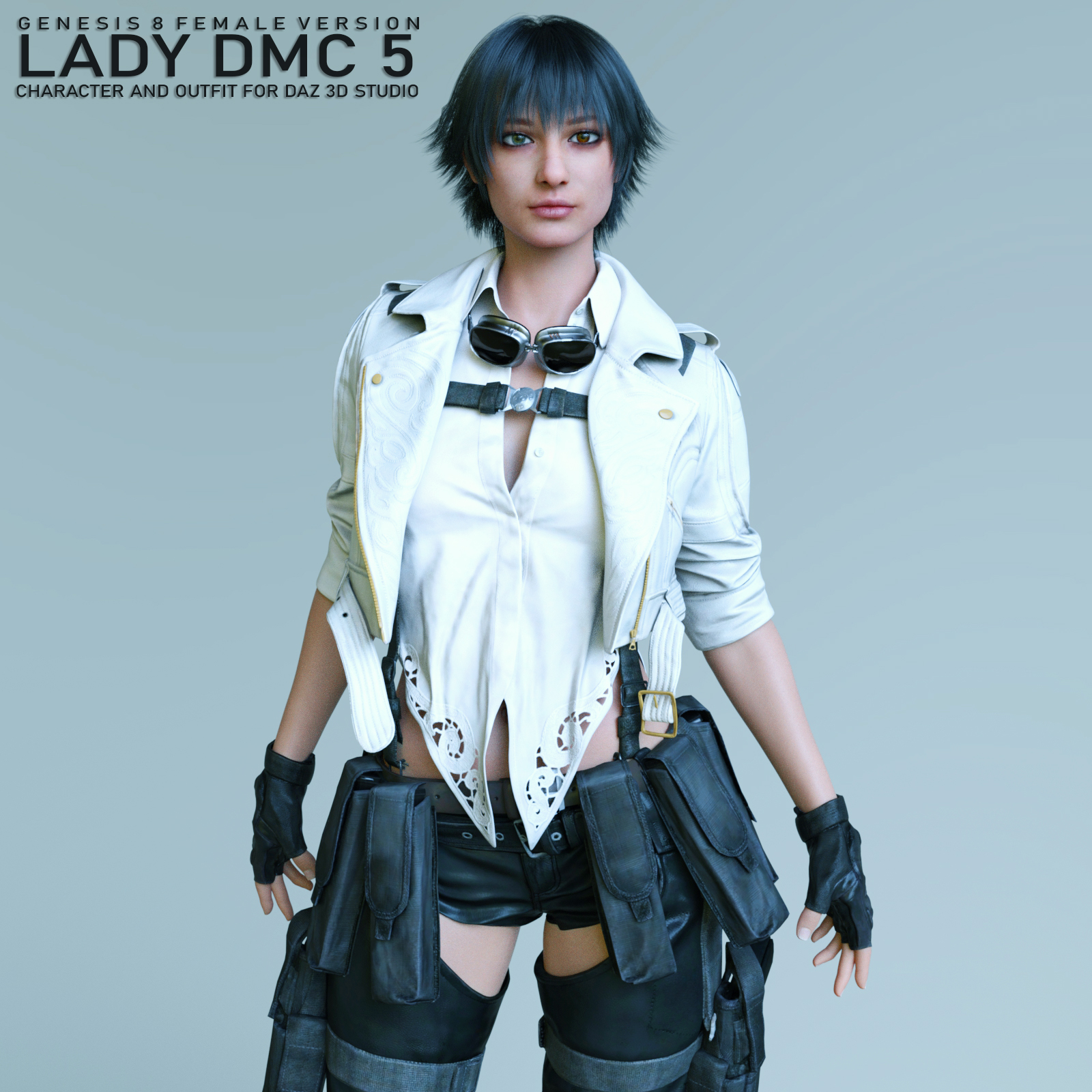 Lady DMC 5 for G8F main – Renderopedia | Daz & Poser Content
